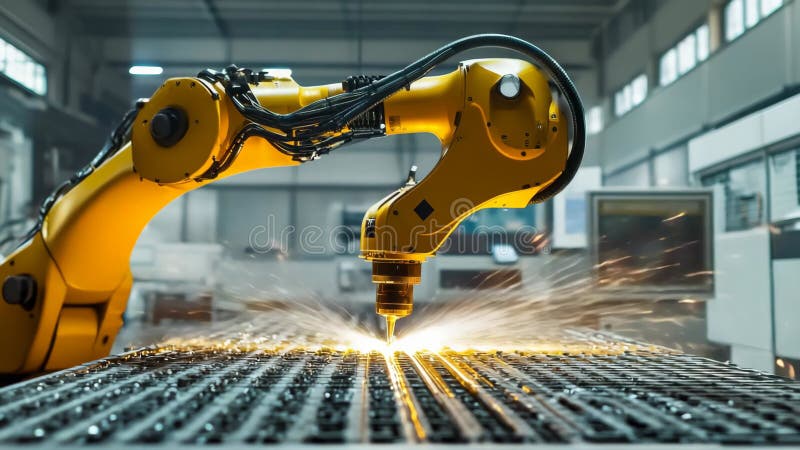 Robotic Manufacturing Process Stock Footage - Video of factory, digital ...