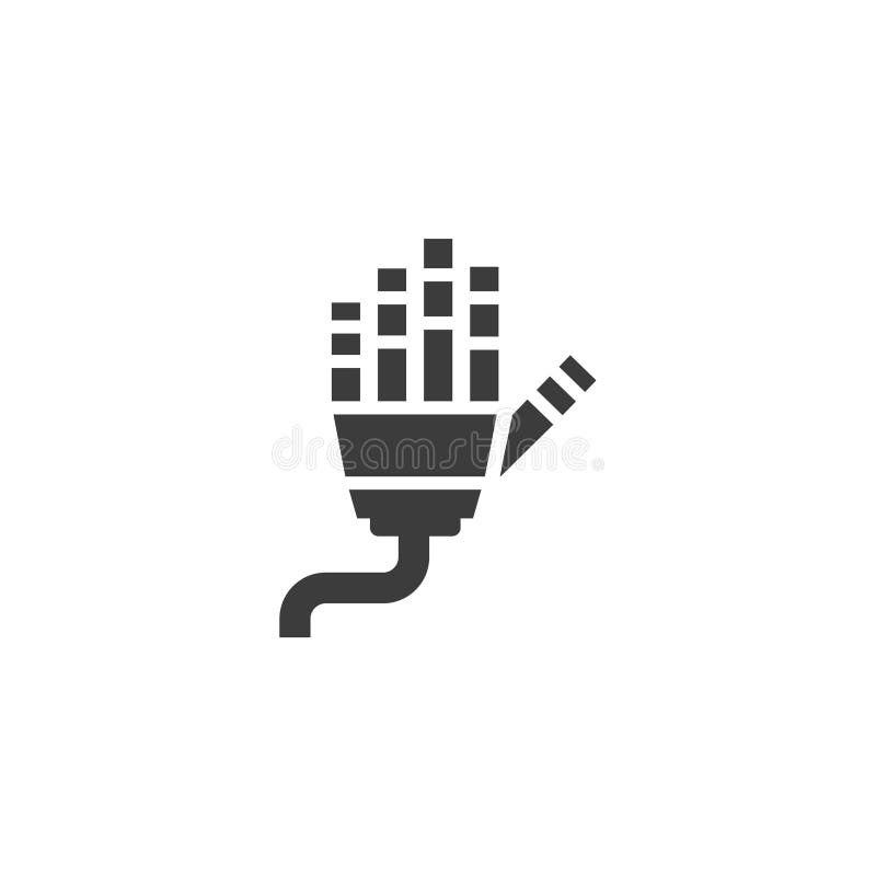 Robotic Mechanical Arm Icon. Cybernetic Organism Sign. Artificial ...