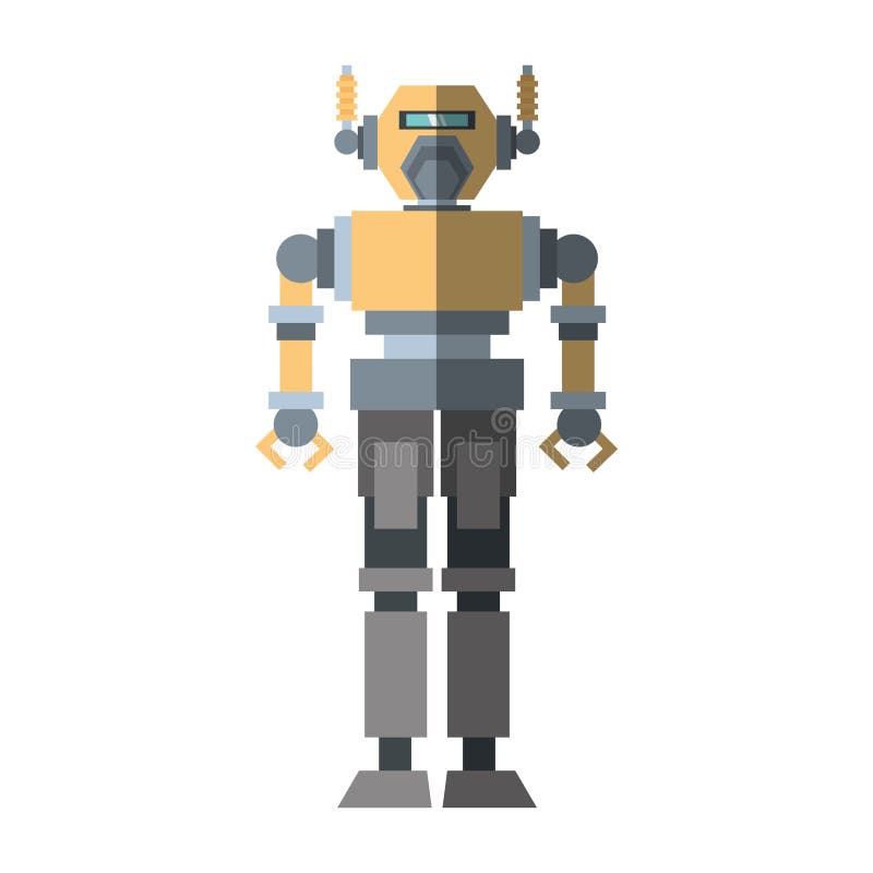 Robotic Mechanical Engineering Shadow Stock Illustration - Illustration ...