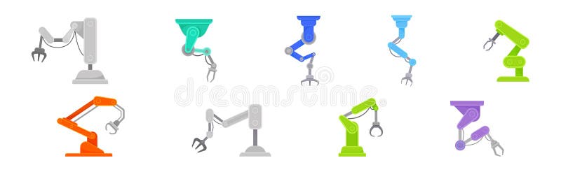 Robotic Mechanical Programmable Arm with Joints for Industrial Assembly ...