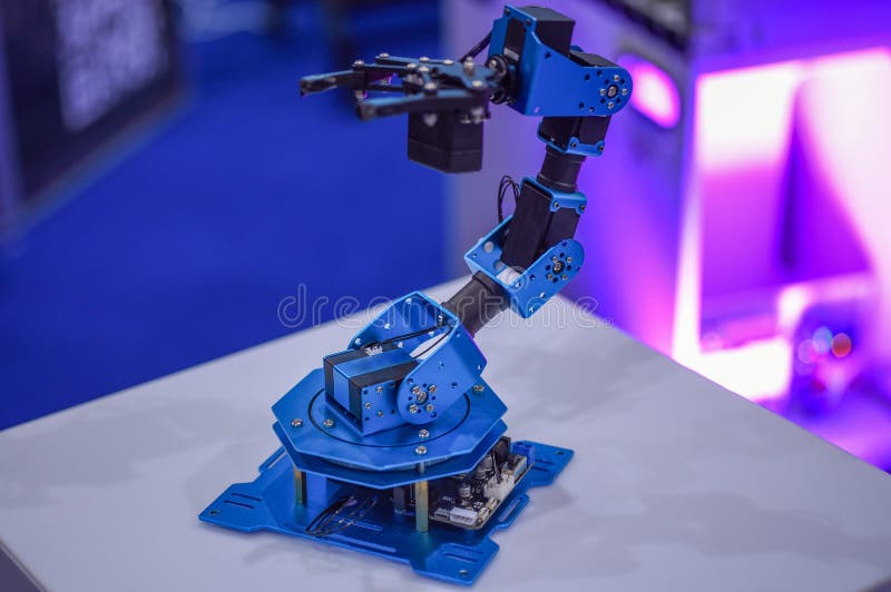 The Robotic Arm for Metal Forming Process. Stock Photo - Image of ...