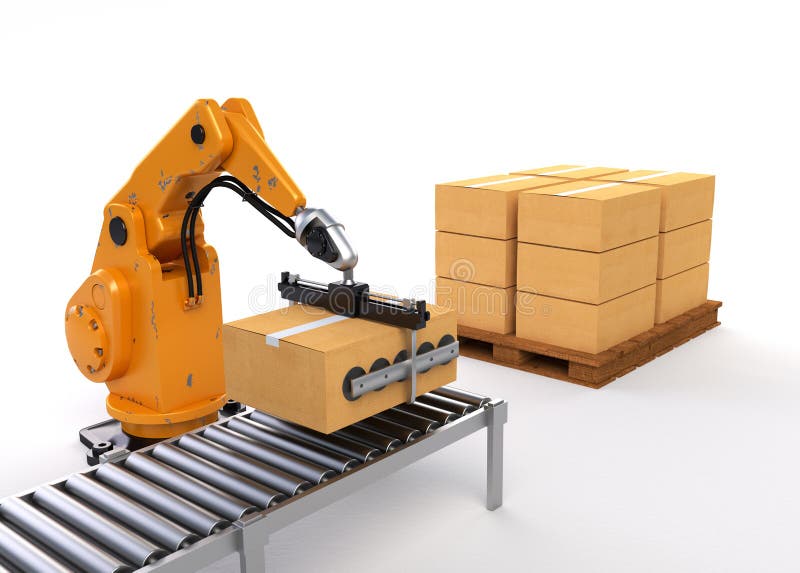 Palletizing Robot with Multiple Pallets and Boxes, Preparing for ...