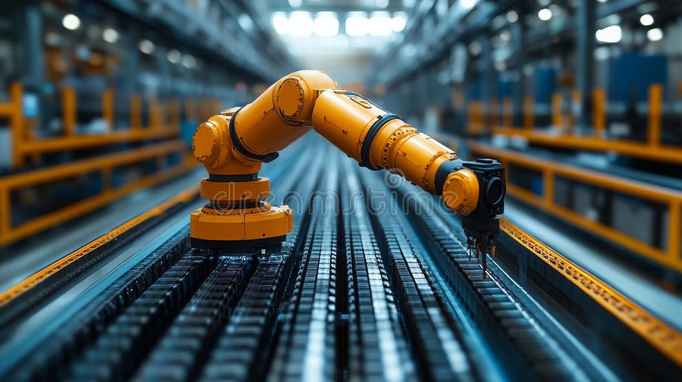 Robotic Picker in Action during an Automated Operation in a Modern ...