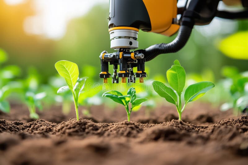 A Robotic Planter Operates with Precision, Sowing Bioengineered Seeds ...
