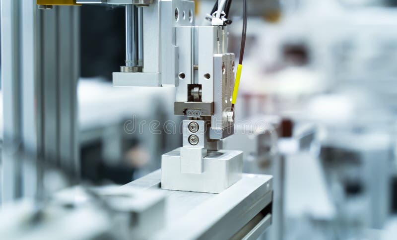 Robotic Pneumatic Input To Robot Handle Grip Handle Stock Photo - Image ...