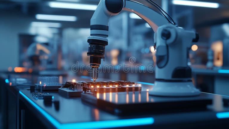 Robotic Precision Automated Testing in a High-Tech Laboratory Ensuring ...