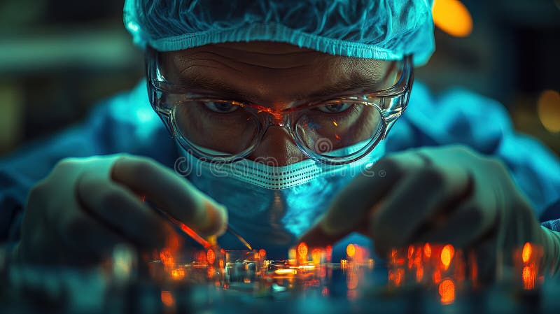 Robotic Precision Being Used in a High-tech Laboratory Setting for ...