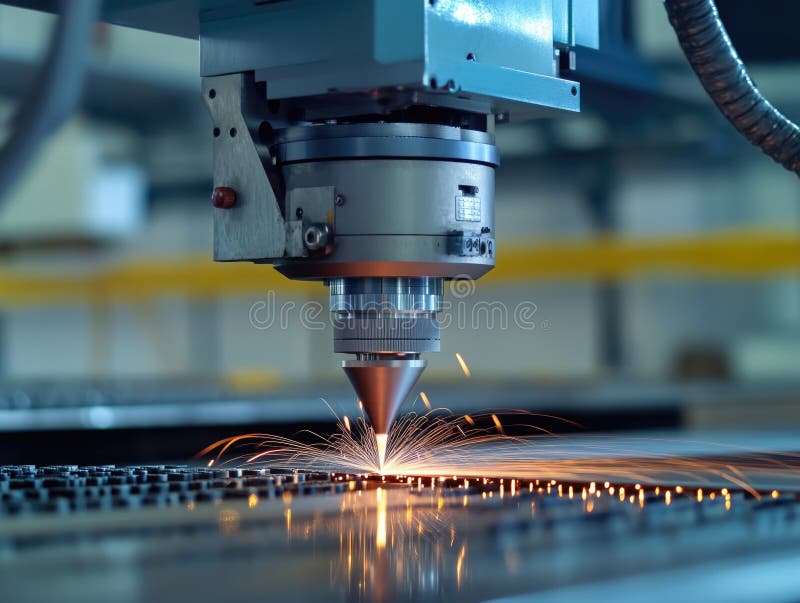 Robotic Precision Welding in Manufacturing Plant Stock Photo - Image of ...