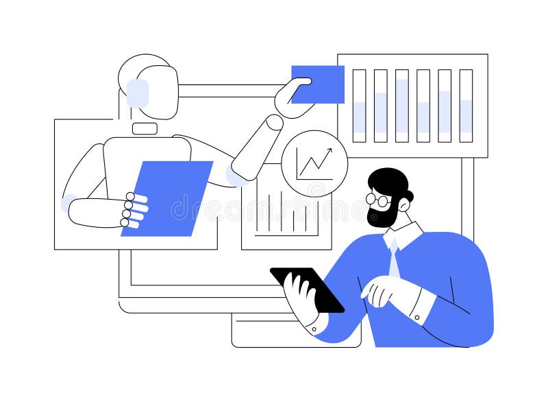 Robotic Process Automation Abstract Concept Vector Illustration Stock Vector Illustration Of