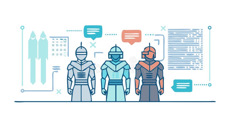 Robotic Process Automation, AI Data Management, Automated Workflow, Vector Design Generative AI ...