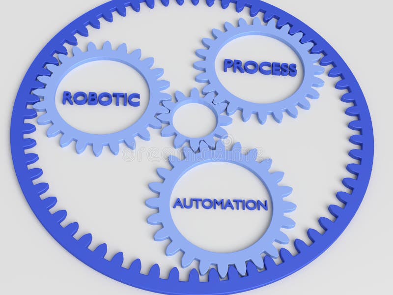 Blue Cogs / Gears stock vector. Illustration of modern - 1584021