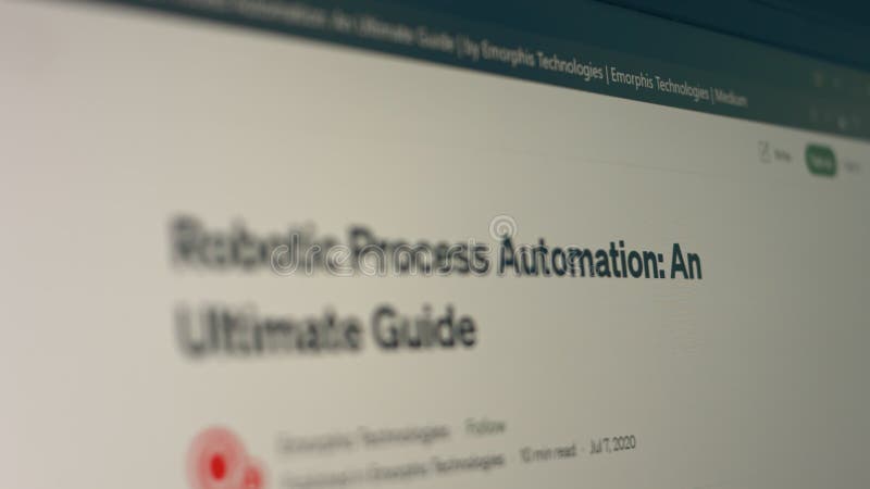 Robotic Process Automation. Learning Information about Modern ...