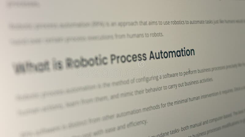 Robotic Process Automation. Learning Information about Modern ...