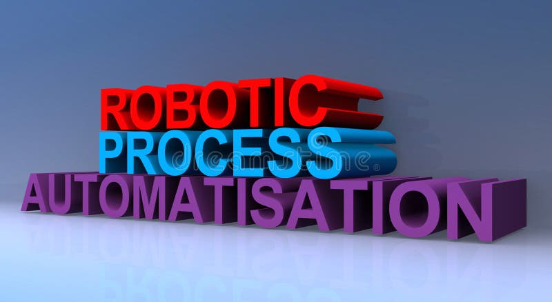 Rpa Robotic Process Automation Concept with Big Word or Text and Team ...