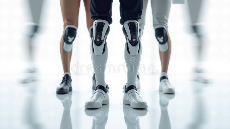 Robotic Prostheses for People Stock Illustration - Illustration of ...