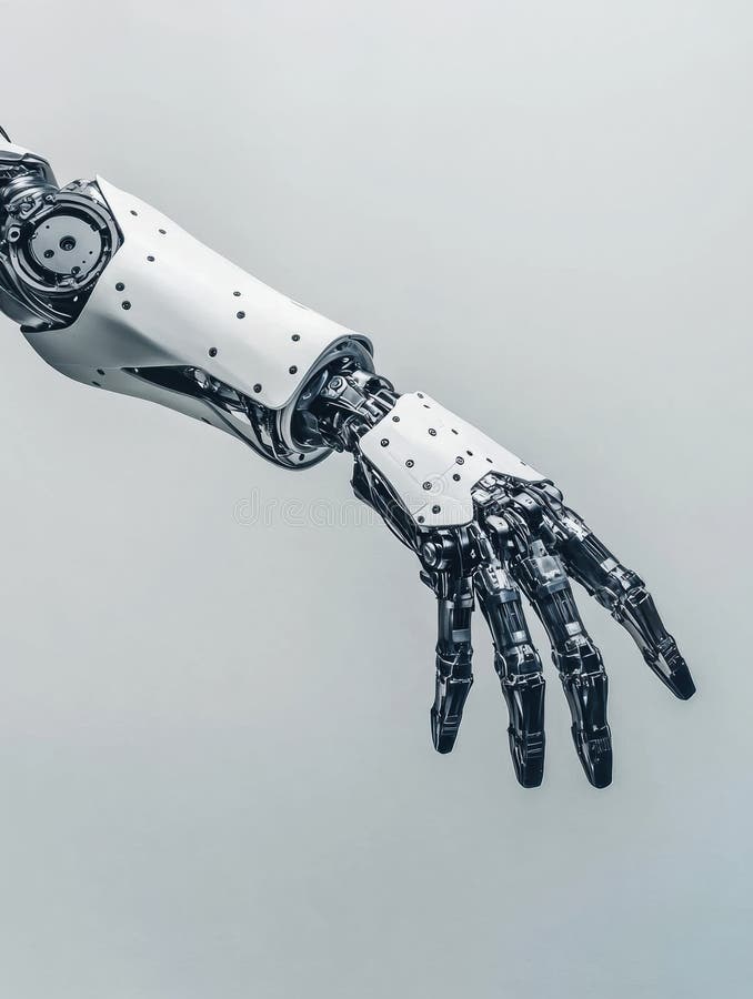 Prosthetic Arm Showcasing Advanced Robotics Technology with Detailed ...