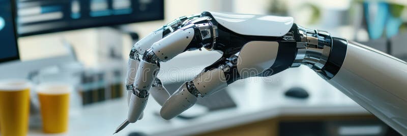 A Robotic Prosthetic Hand Skillfully Grips a Small Object while ...