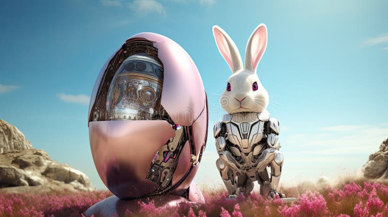 Robotic Rabbit Stock Illustrations – 588 Robotic Rabbit Stock ...