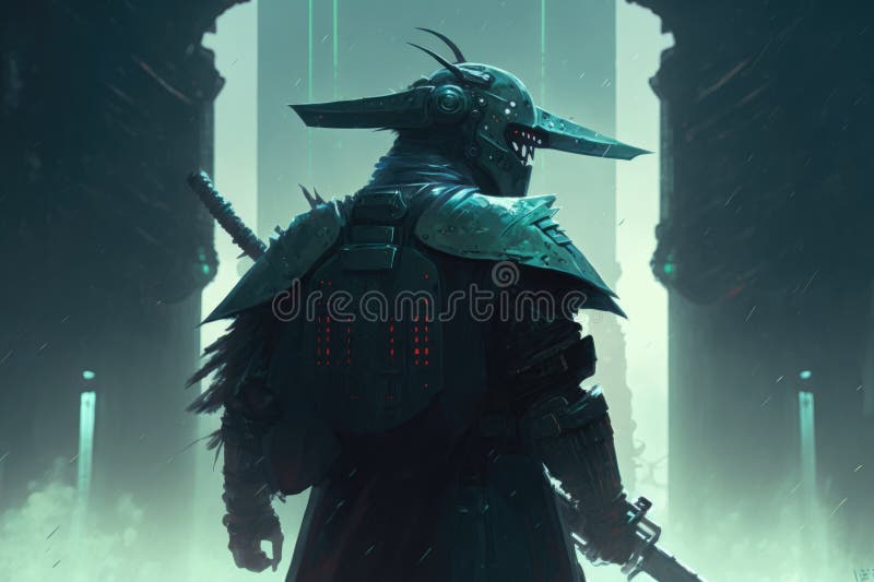 Robot Samurai Wallpaper