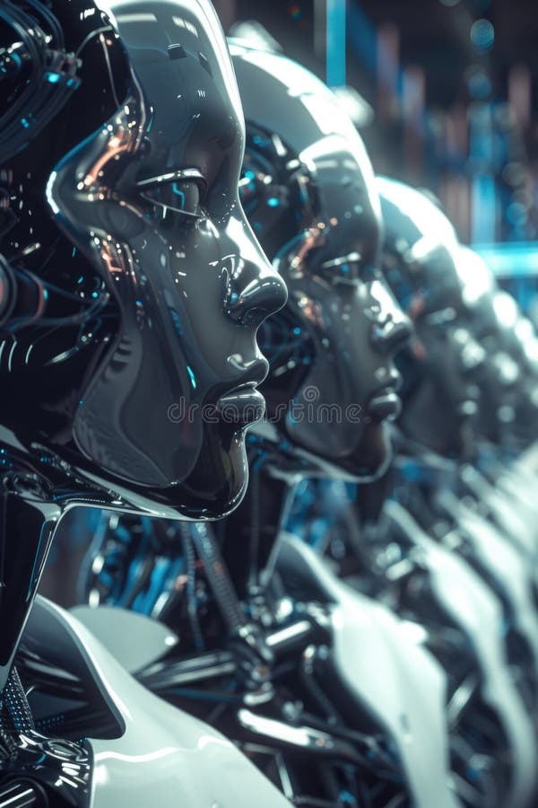 Robotic Sculptures stock image. Image of advanced, cybernetic - 366211807
