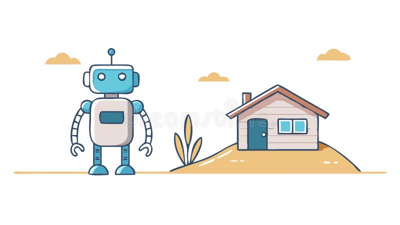 Robotic Security for Smart Home Protection Icon, Vector Design ...