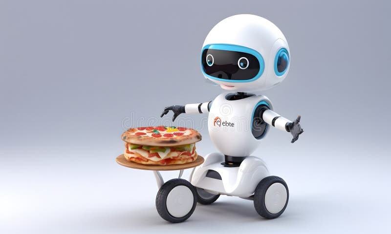 Robotic Server on Wheels stock photo. Image of robotics - 309247488