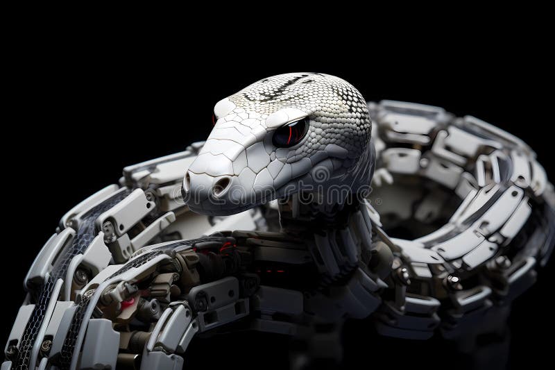 A Robotic Snake, a Marvel of Bio-inspired Engineering Stock ...
