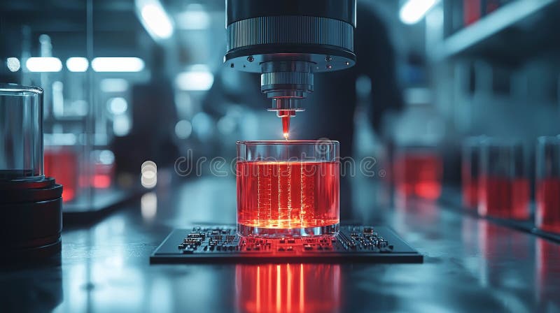 Robotic Soldering Process in Electronics Manufacturing Stock Image ...