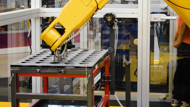 Robotic Sorting of Detail. Media Stock Photo - Image of manufacturing ...