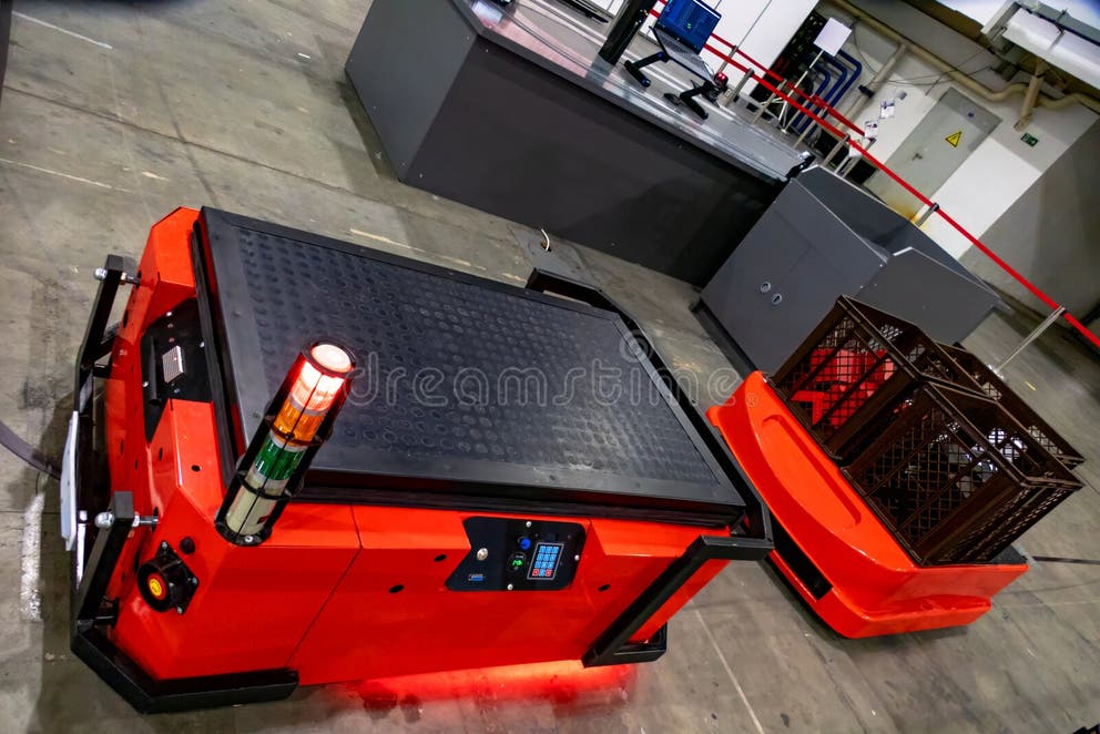 Robotic Sorting System for Sorting Cargo Stock Image - Image of ...