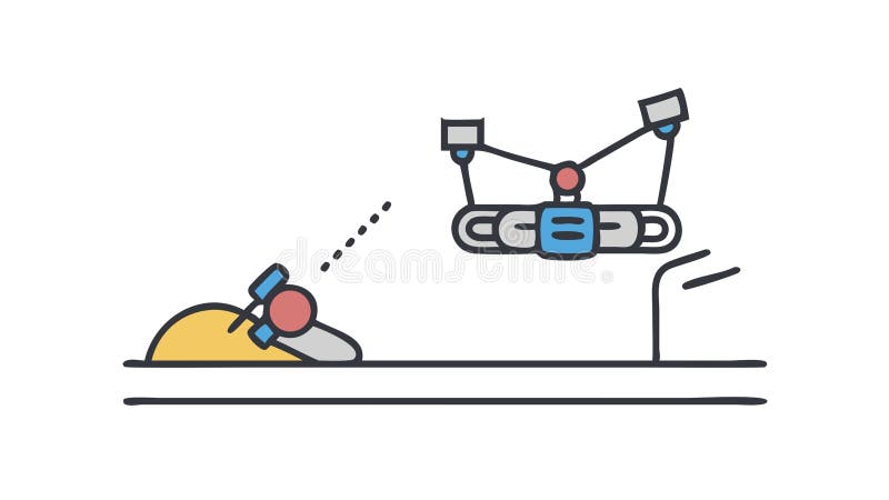 Robotic Space Rover Exploring a Planet S Surface, Vector Design ...