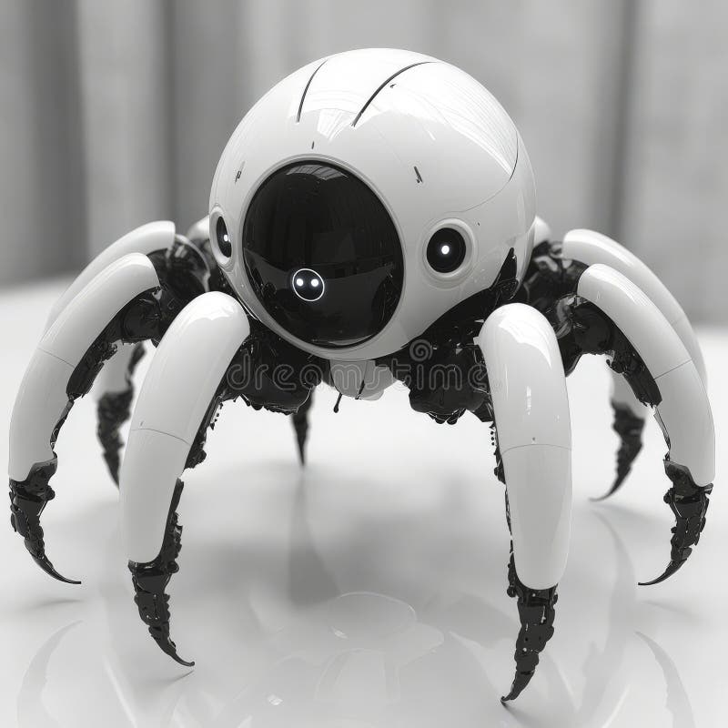 Robotic Spider Design Showcases Advanced Technology in a Minimalistic ...