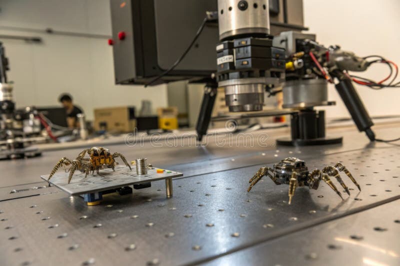 Robotic Spiders on a Workspace during Testing in a Laboratory ...