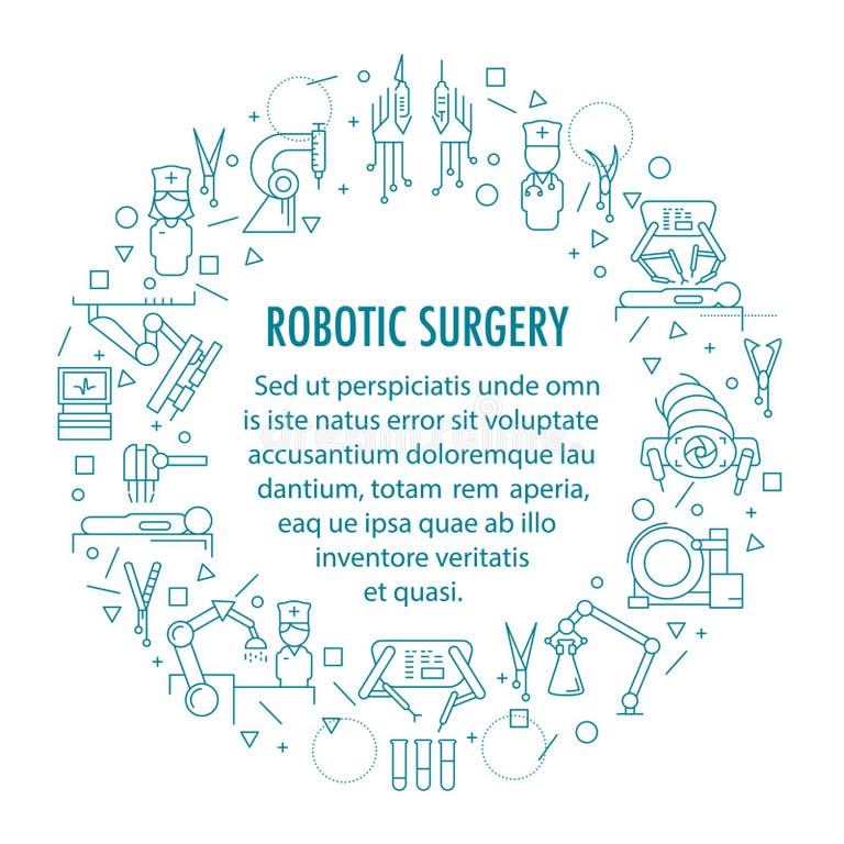 Surgery Future Linear Template Design Stock Illustrations – 8 Surgery ...