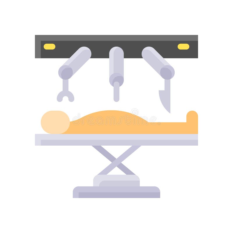 Robotic Surgery, Future Technology Solid Design Icon Stock Vector ...