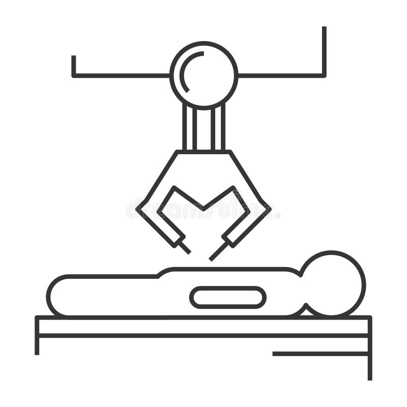 Robotic surgery icon stock vector. Illustration of design - 118179087