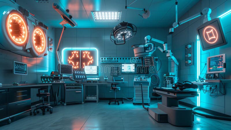 Robotic Surgery Room Equipped with Advanced Technology and Tools for ...