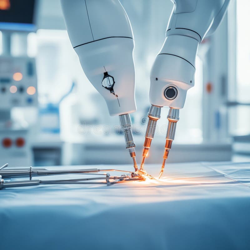 Robotic Surgery System, Precision Instruments, High Tech Operating Room, Medical Technology ...