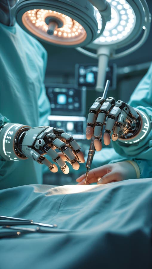 Robotic Surgical Arms Performing Precise Operation in Modern Operating ...