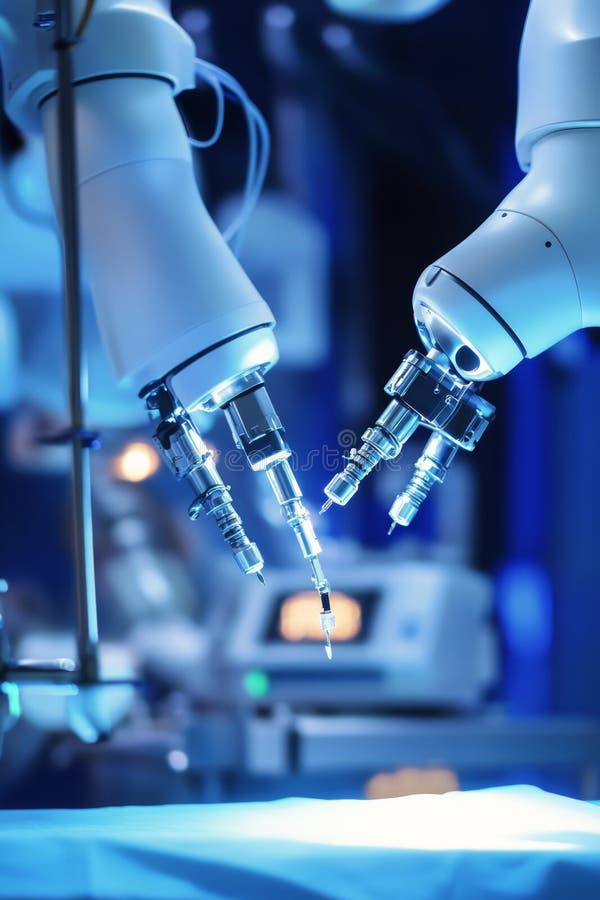 Robotic Surgical Instruments Displayed in a Modern Medical Facility ...