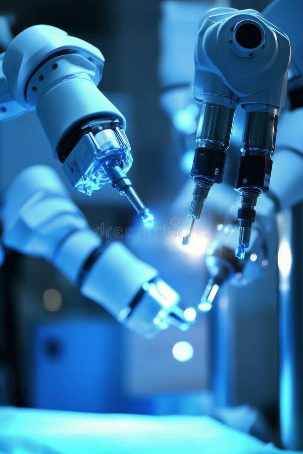 Robotic Surgical Instruments Displayed in a Modern Medical Facility ...