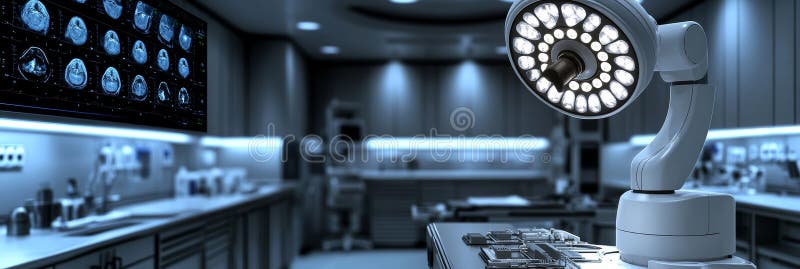 Robotic Surgical System with Advanced Light Source in Modern Operating ...