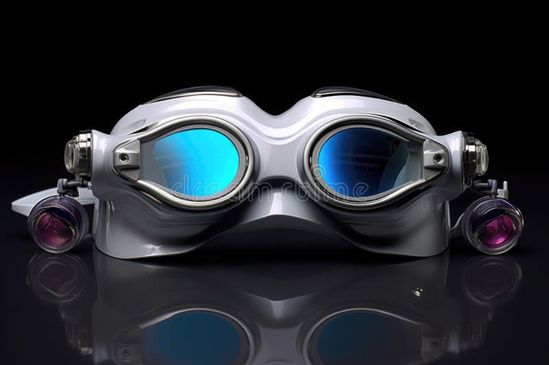 Robotic Swimming Goggles with Built-in Underwater Display Stock Photo ...