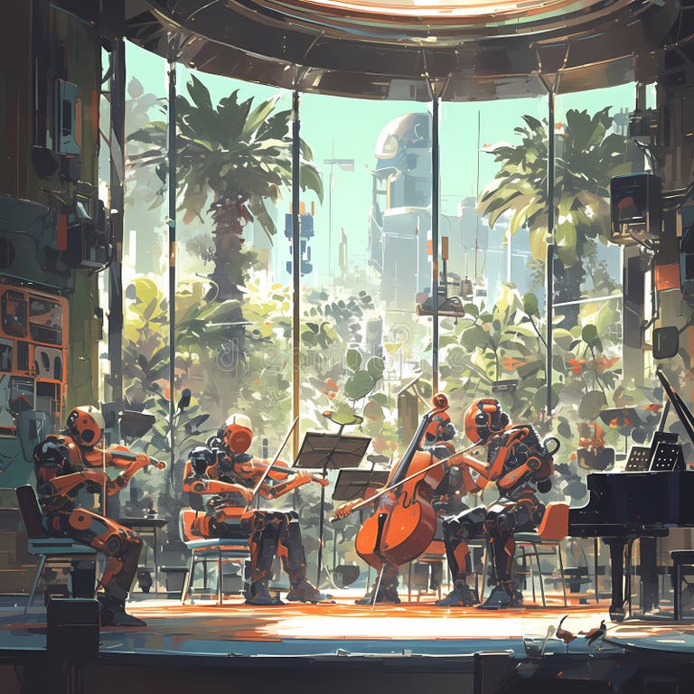 String Quartet Stock Illustrations – 401 String Quartet Stock ...