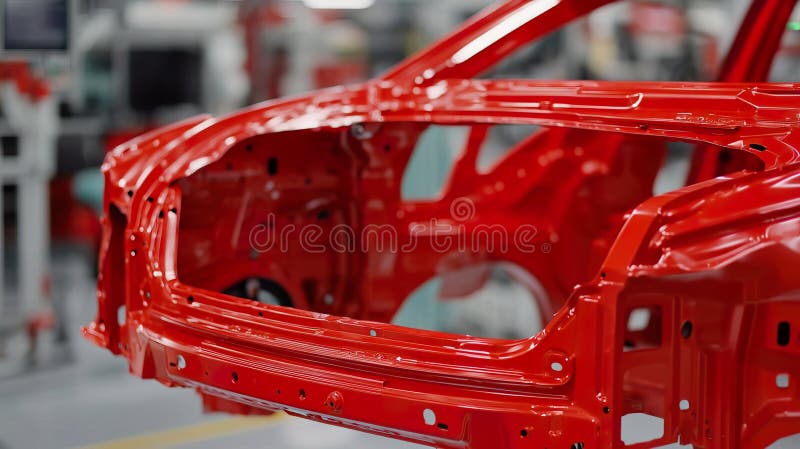 Robotic System Installing Car Body Panels, Highlighting Precision and ...