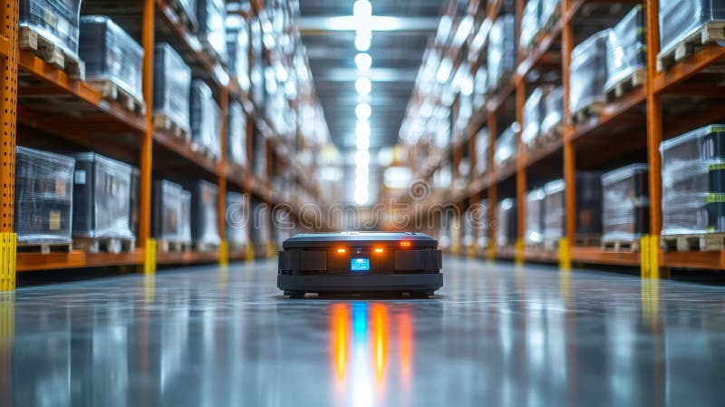 Robotic System Picking Boxes in a Warehouse during Daylight for ...