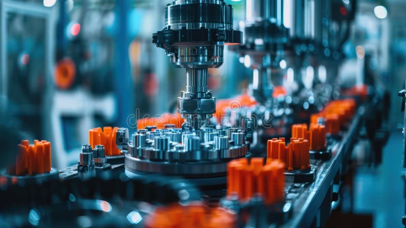 Robotic Systems Assembling Plastic Parts in a Manufacturing Stock ...