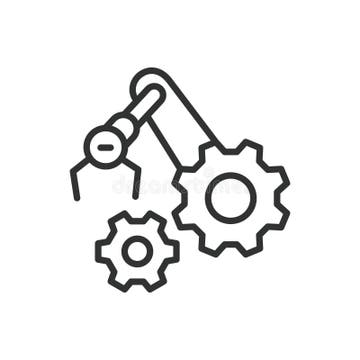 Robotic Systems, Icon in Line Design. Robotic Systems, Robotics ...