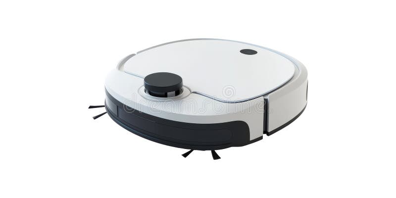 Robotic Vacuum Cleaner. Smart Home Cleaning Technology Isolated on Transparent Background Stock ...