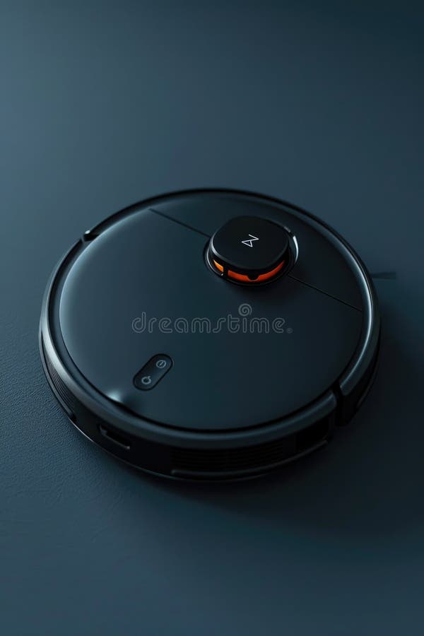 Robotic Vacuum Cleaner on Table Stock Photo - Image of surface, cleaner ...